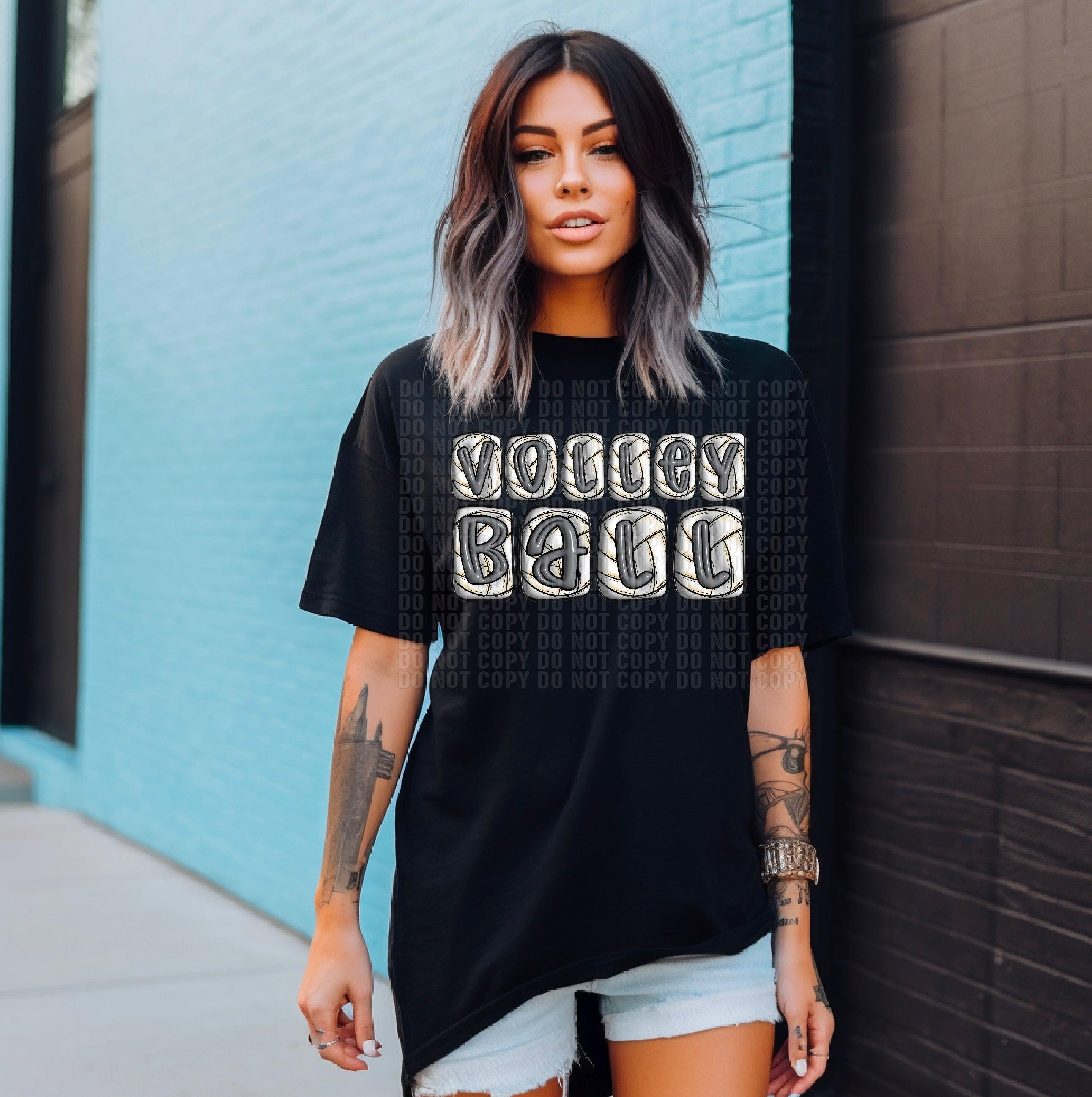 Volleyball 3D Inflatable DTF Transfer – K&M Designs