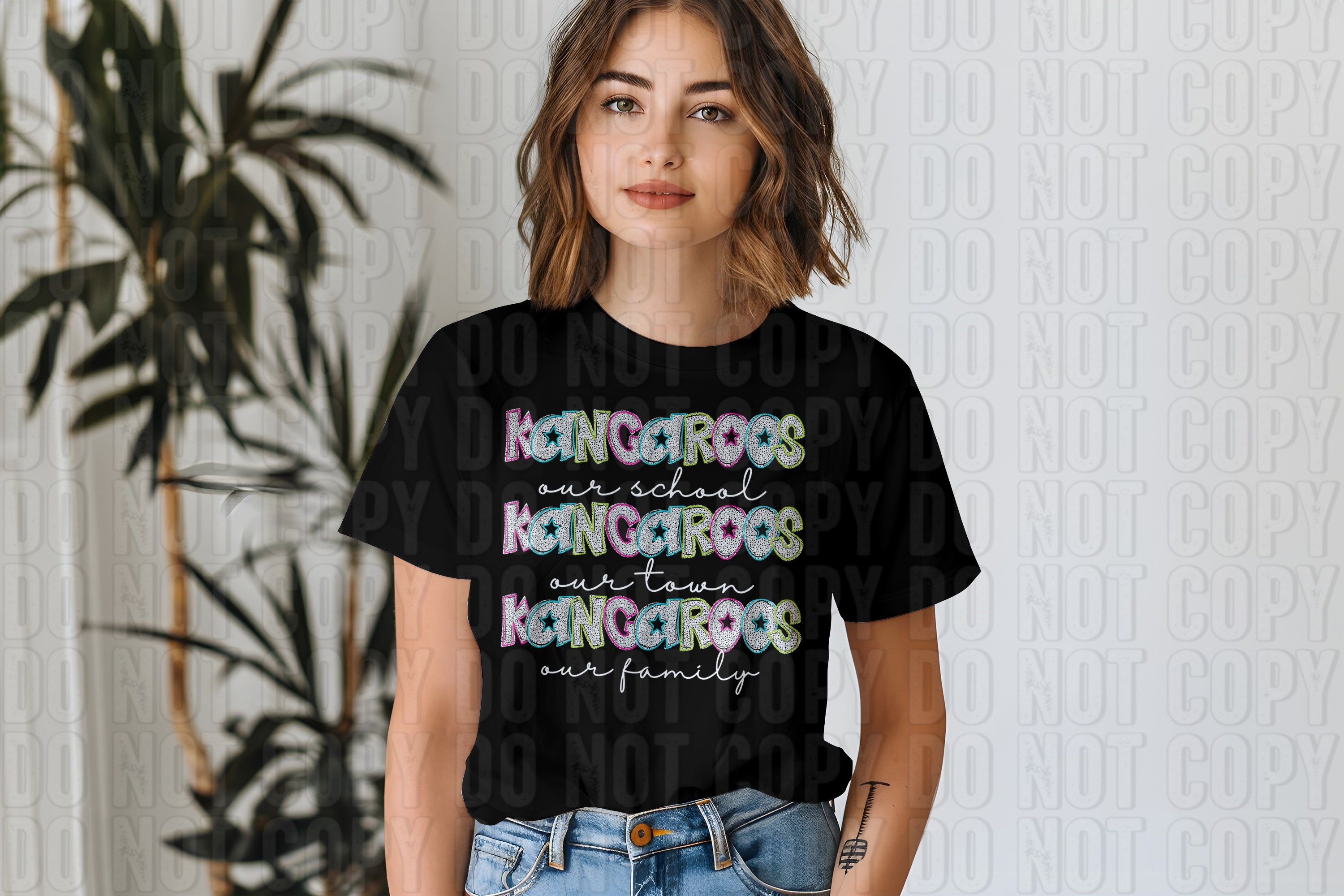 Kangaroos - Our School Town Family Mascots DTF Transfer – K&M Designs