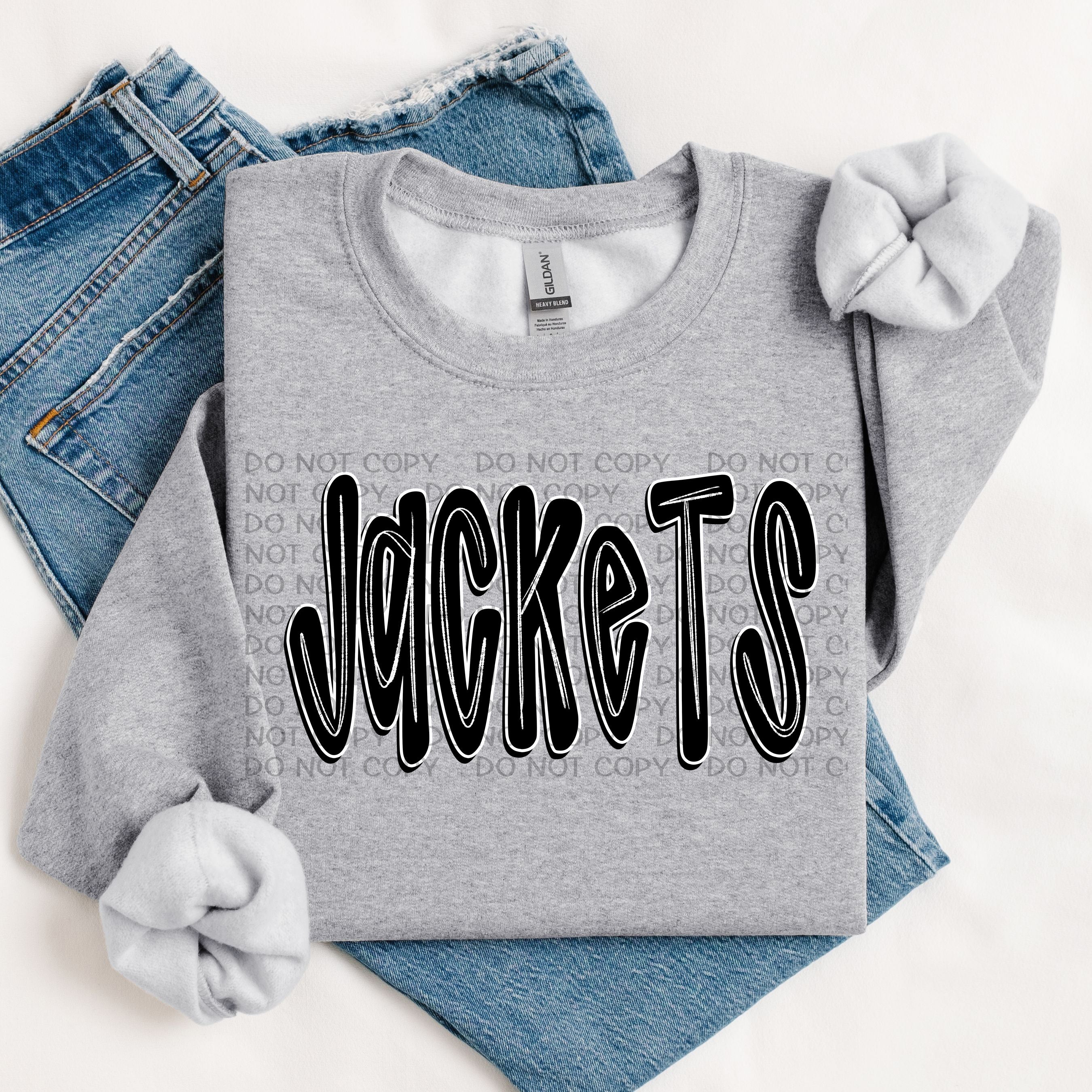 Jackets Retro Doodle DTF Transfer – K&M Designs