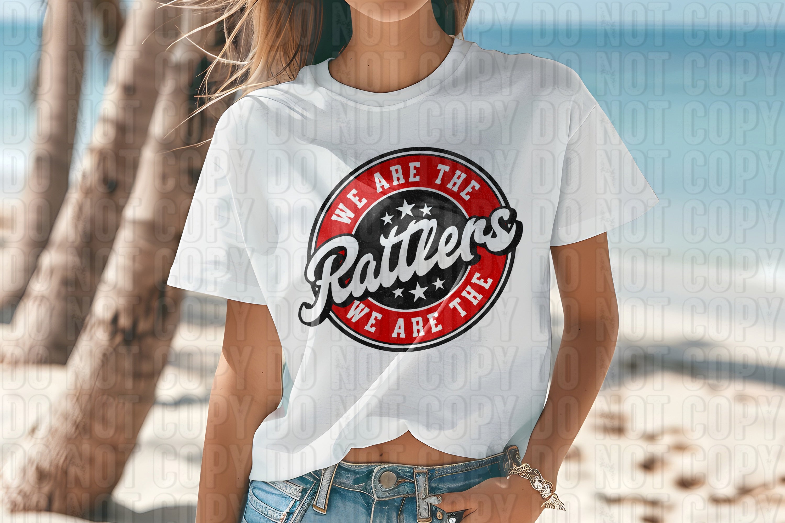 Rattlers Red DTF Transfer – K&M Designs