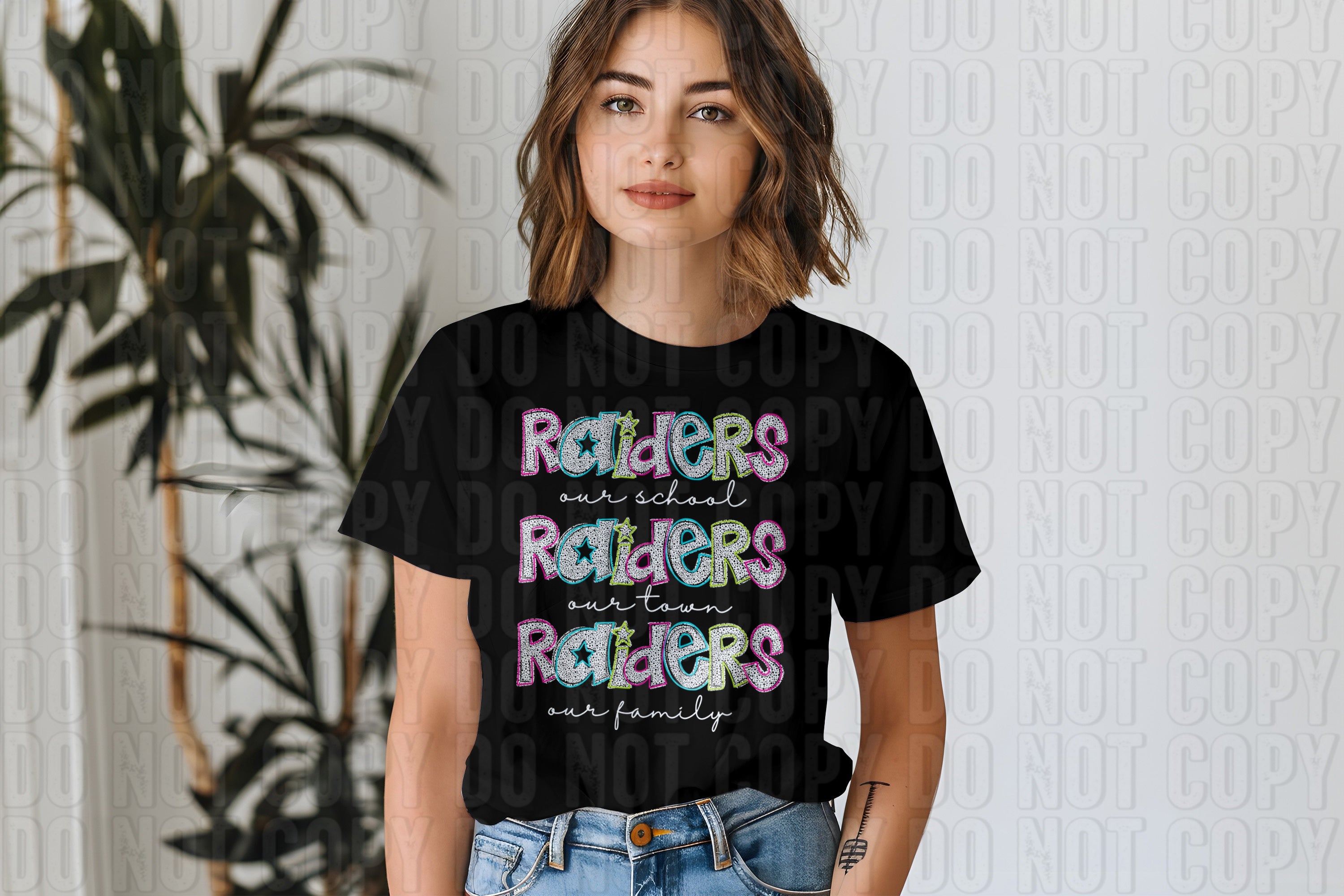 Raiders - Our School Town Family Mascots DTF Transfer – K&M Designs