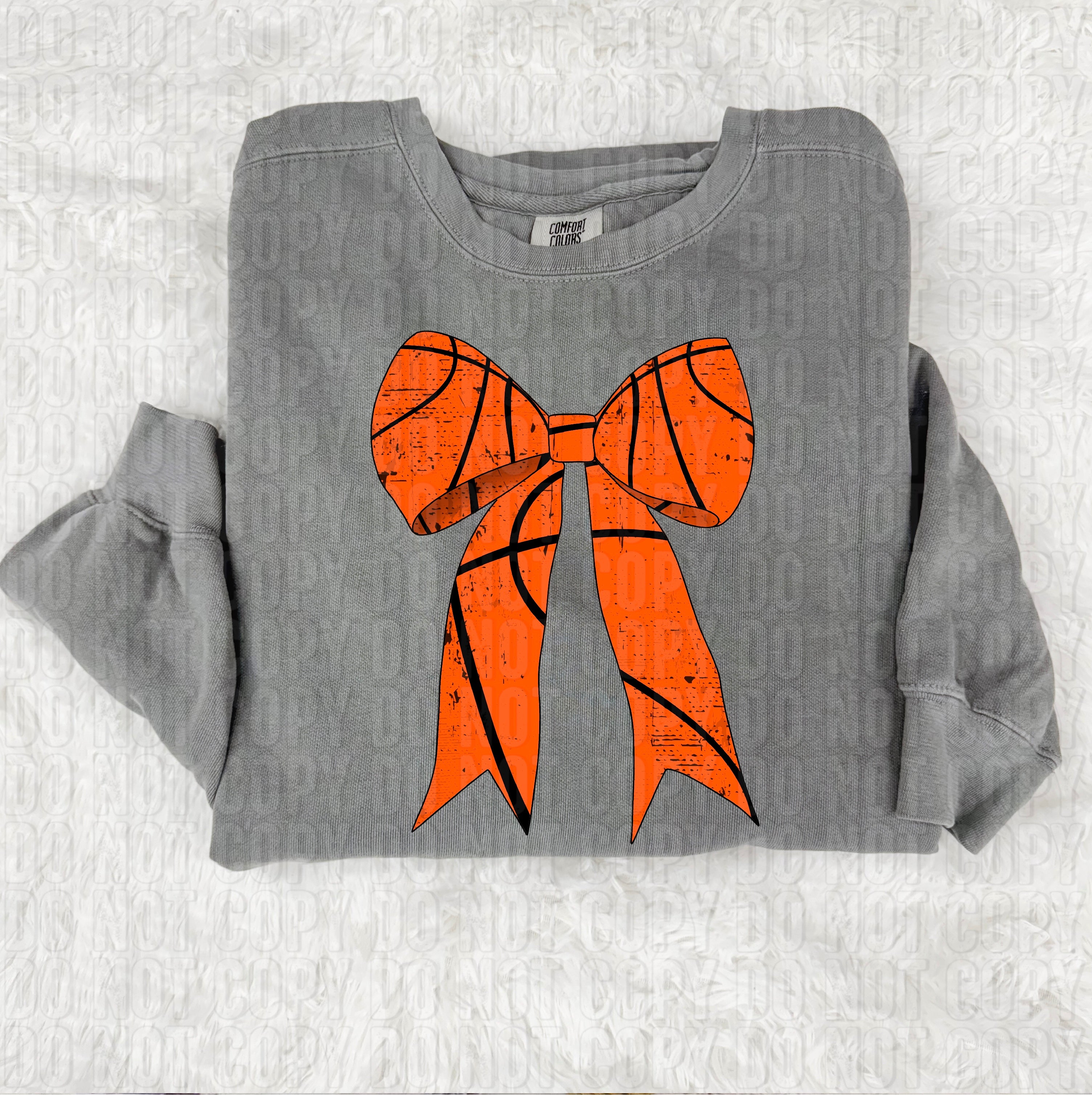 Basketball Bow DTF Transfer – K&M Designs