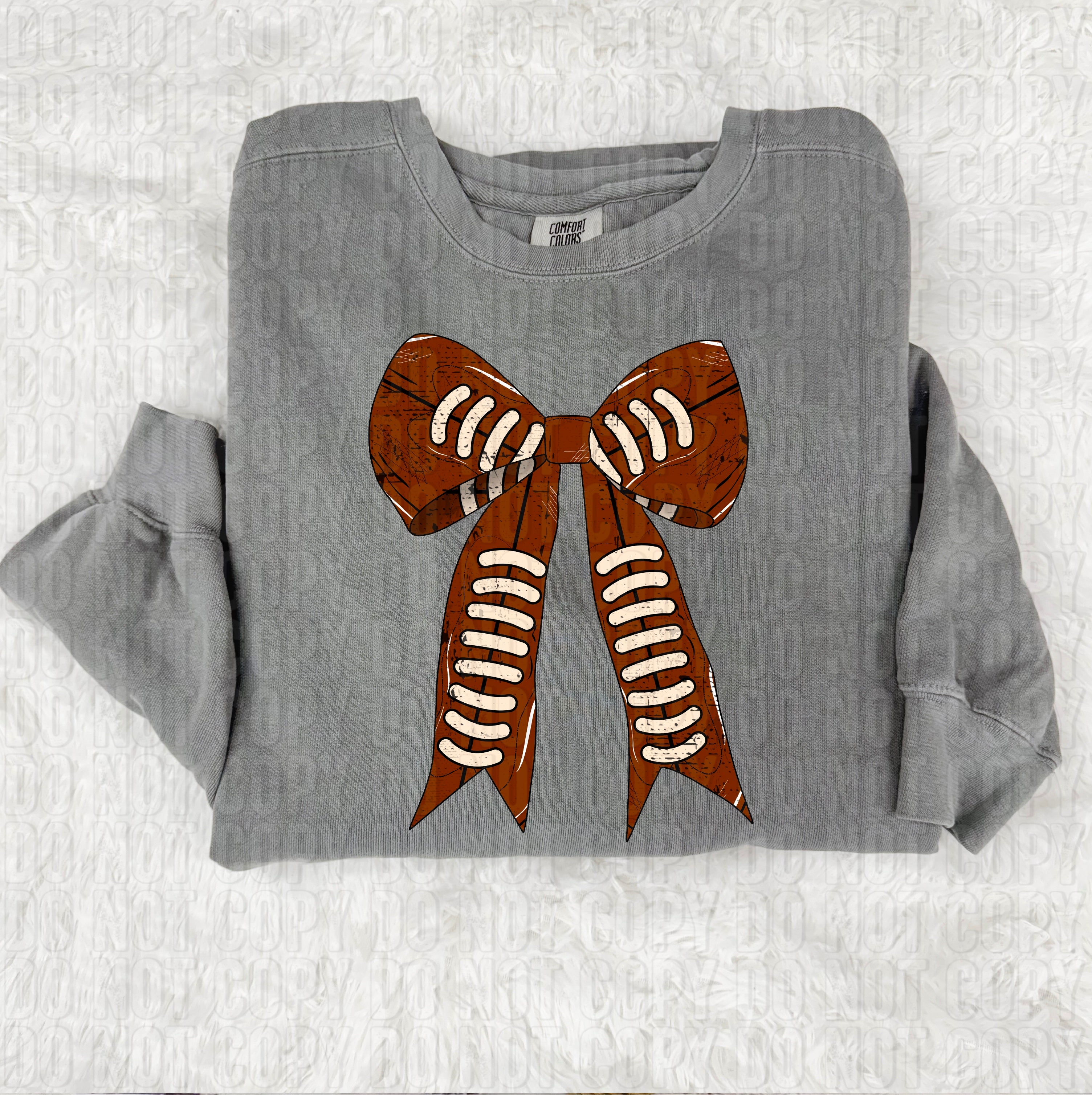 Football Bow DTF Transfer – K&M Designs