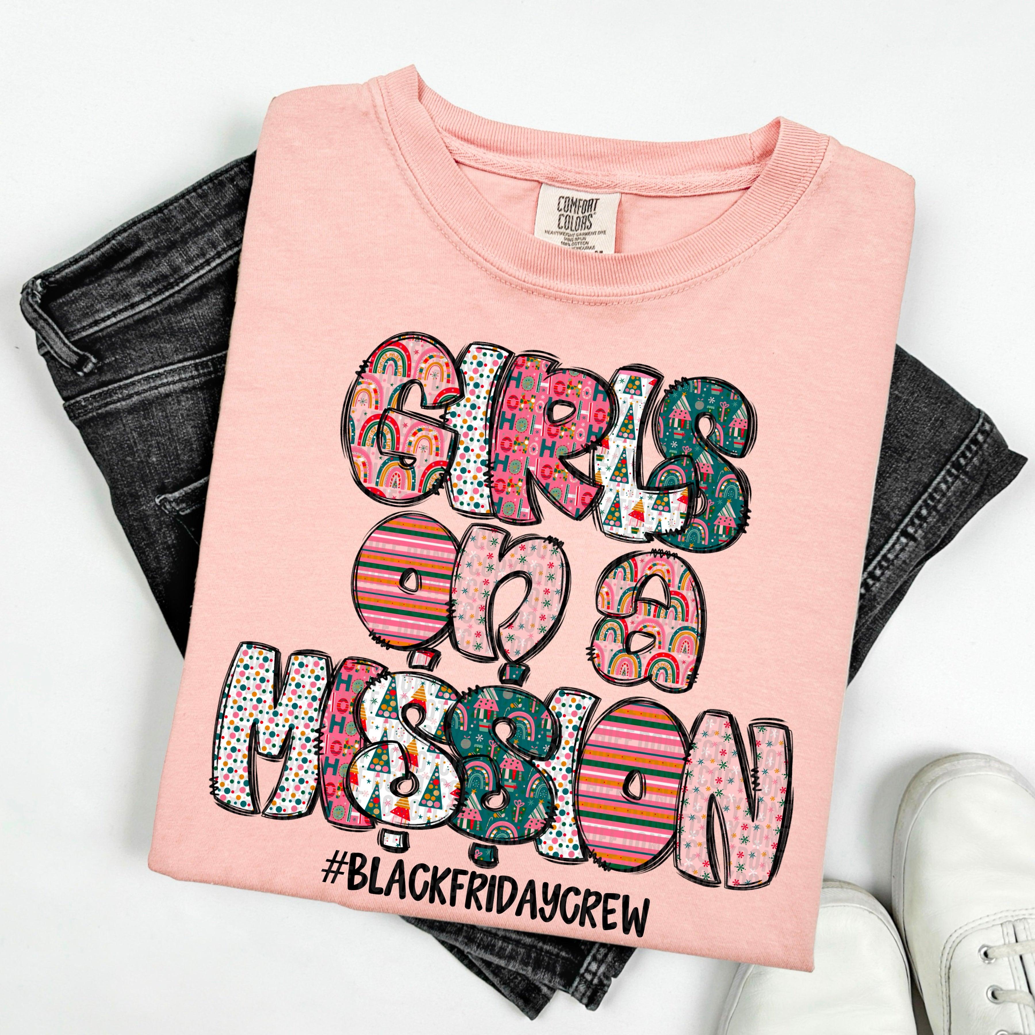 Girls On A Misson DTF Transfer – K&M Designs