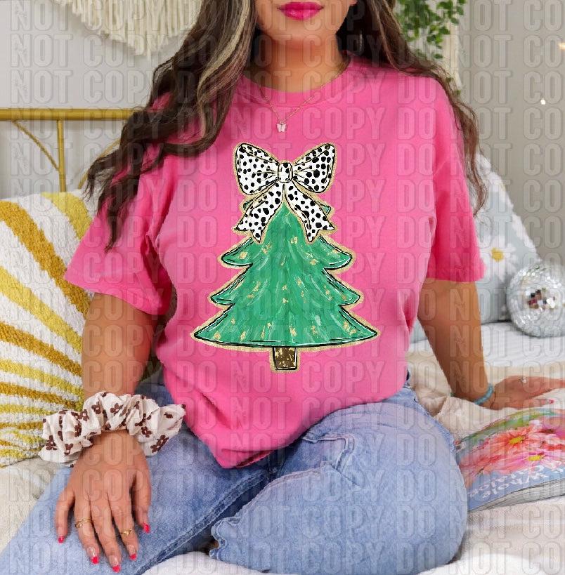 Green Preppy Tree DTF Transfer – K&M Designs