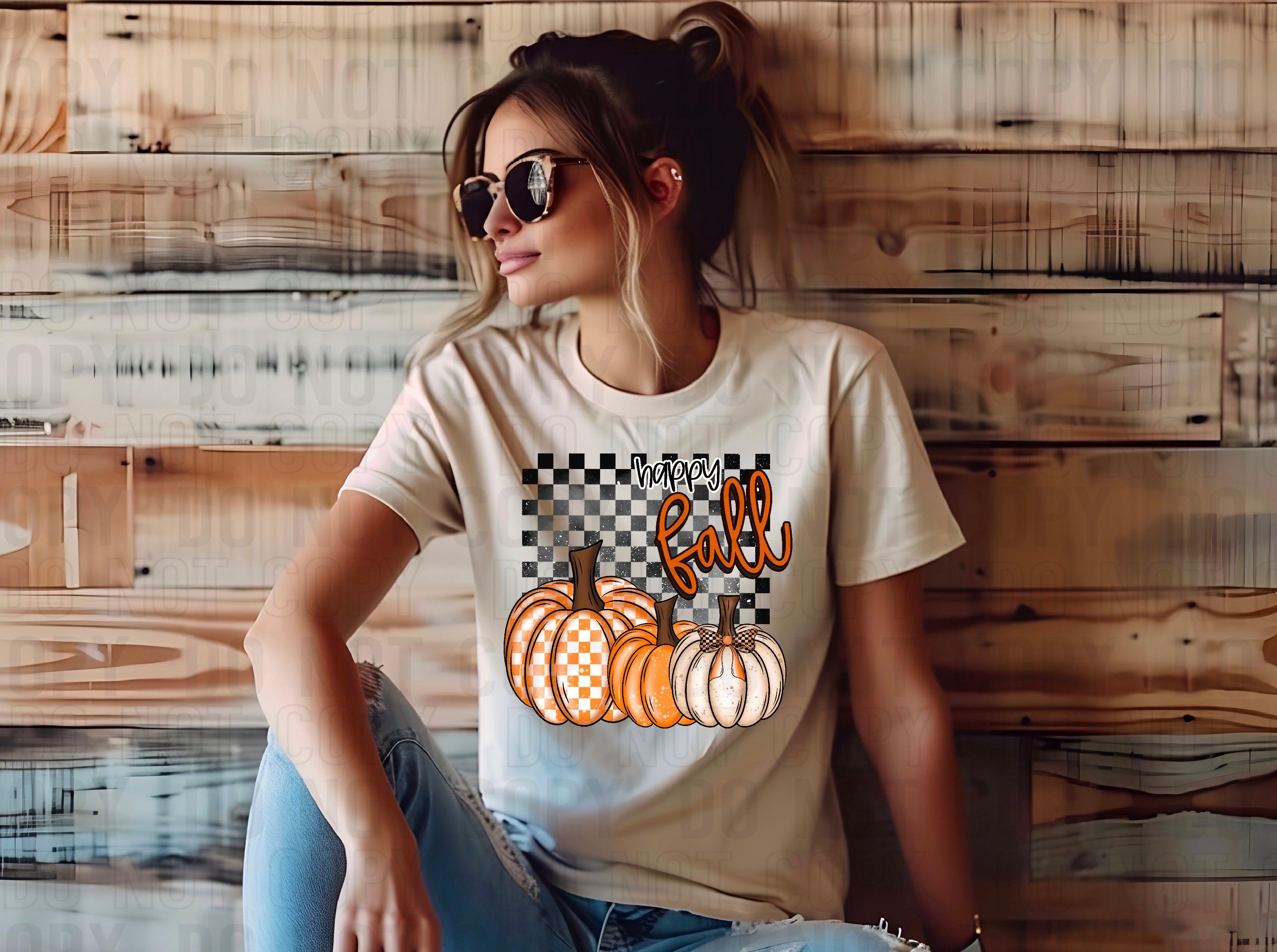 Happy Fall DTF Transfer – K&M Designs