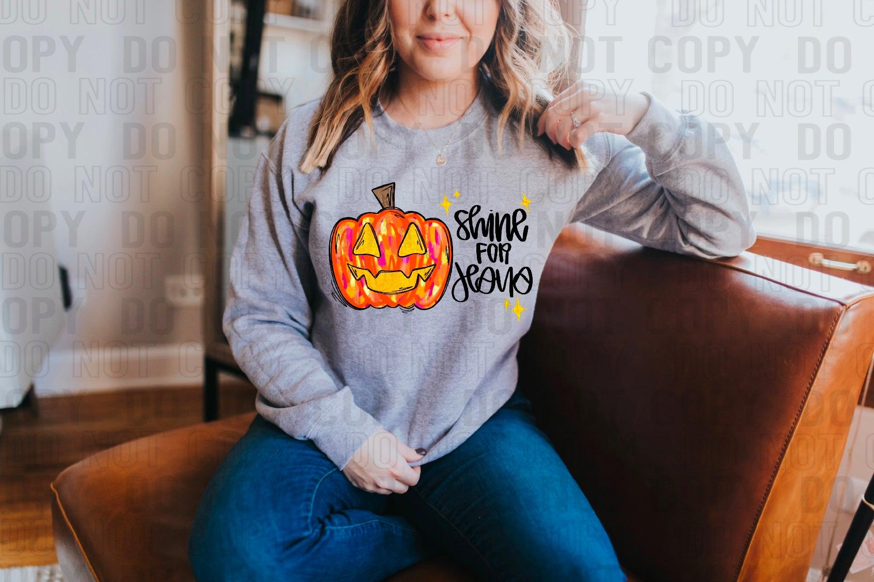 Shine For Jesus Jack-O-Lantern DTF Transfer – K&M Designs