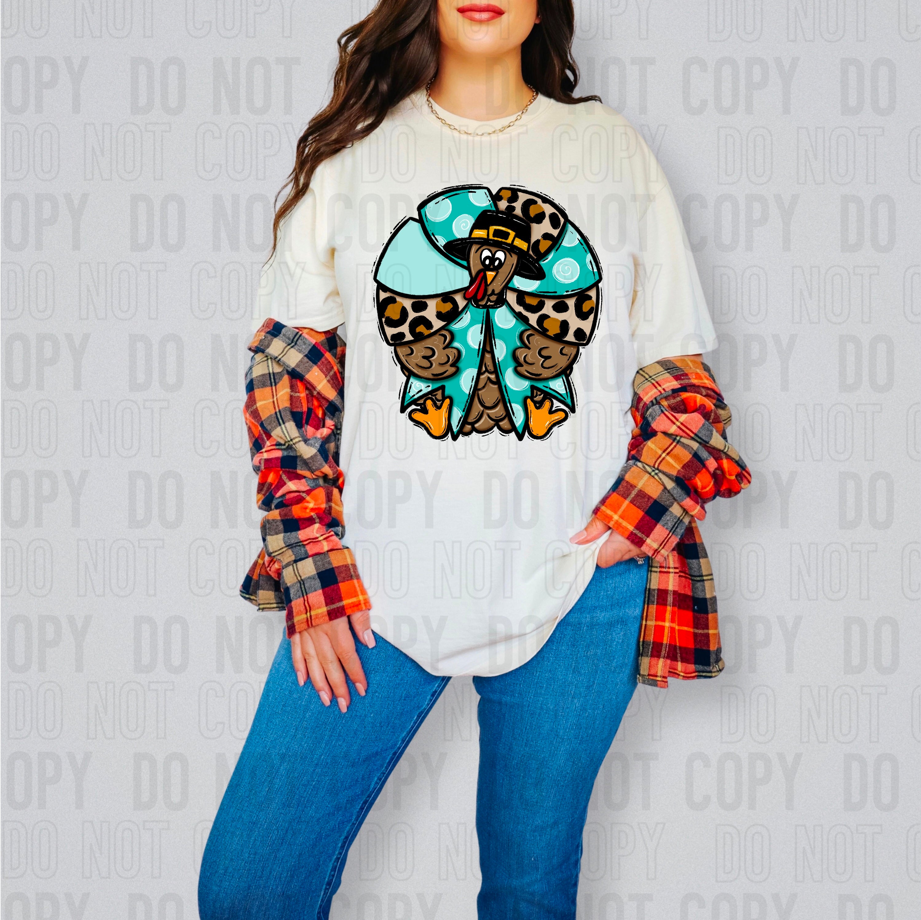 Cheetah Turkey Doodle DTF Transfer – K&M Designs