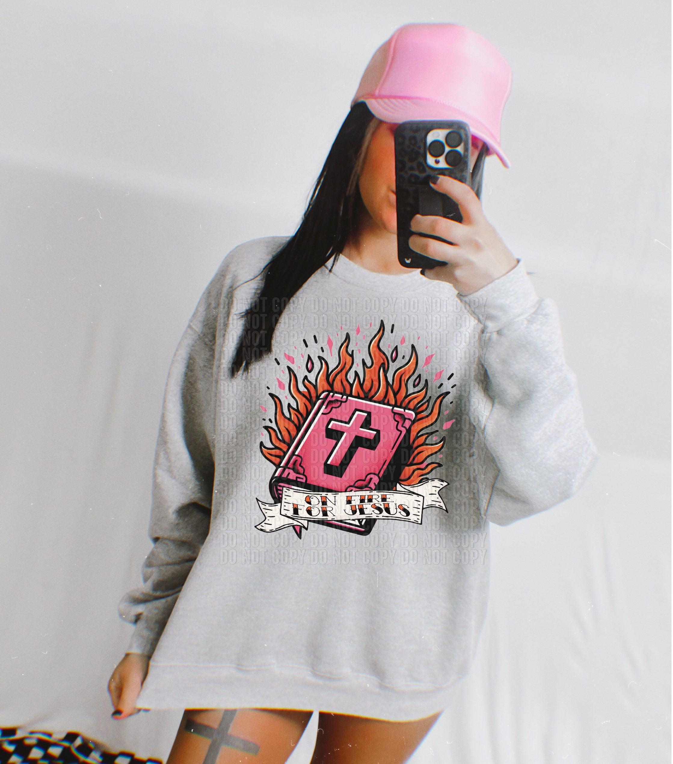 On Fire For Jesus DTF Transfer – K&M Designs