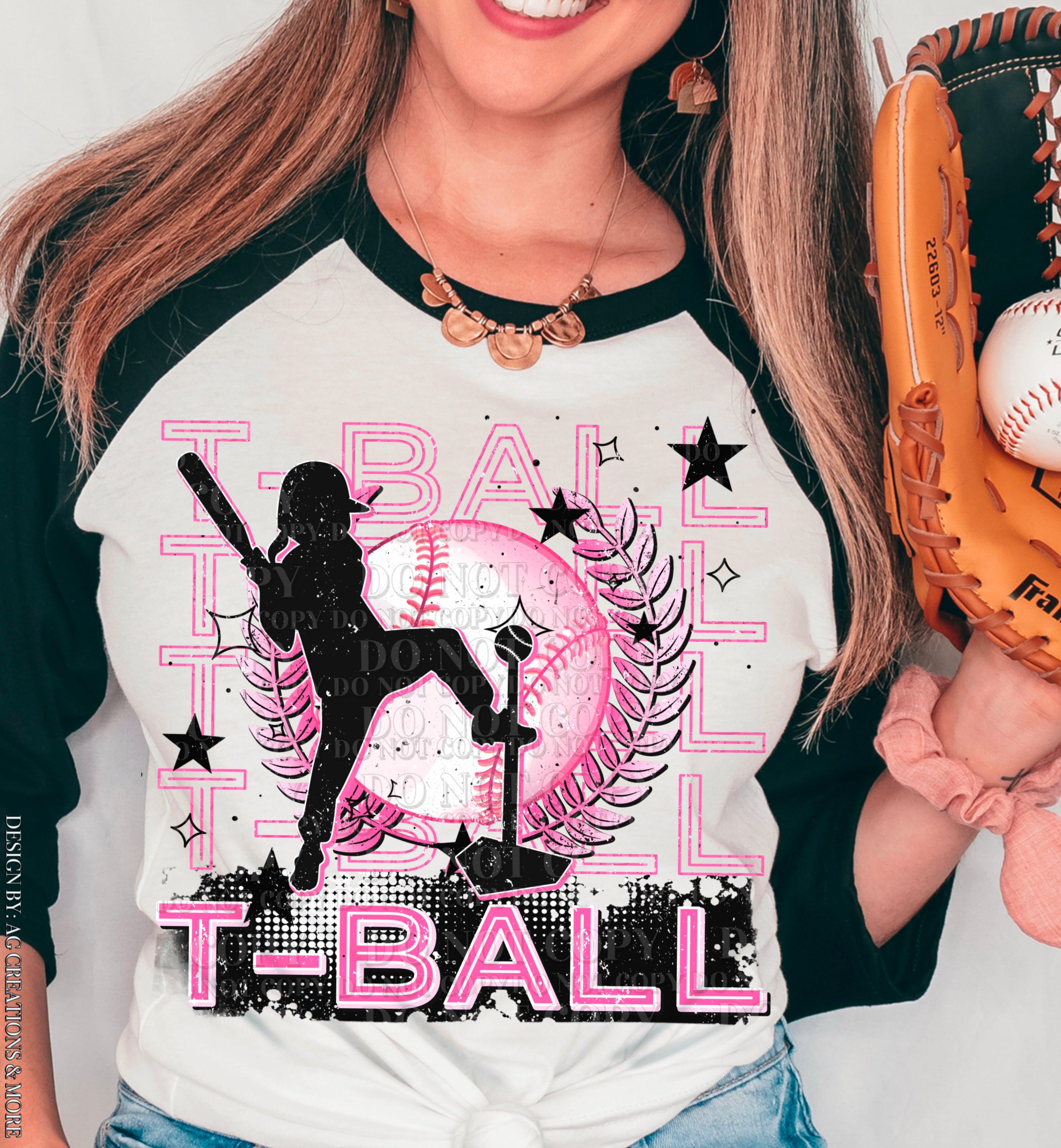 Tball Girl DTF Transfer – K&M Designs