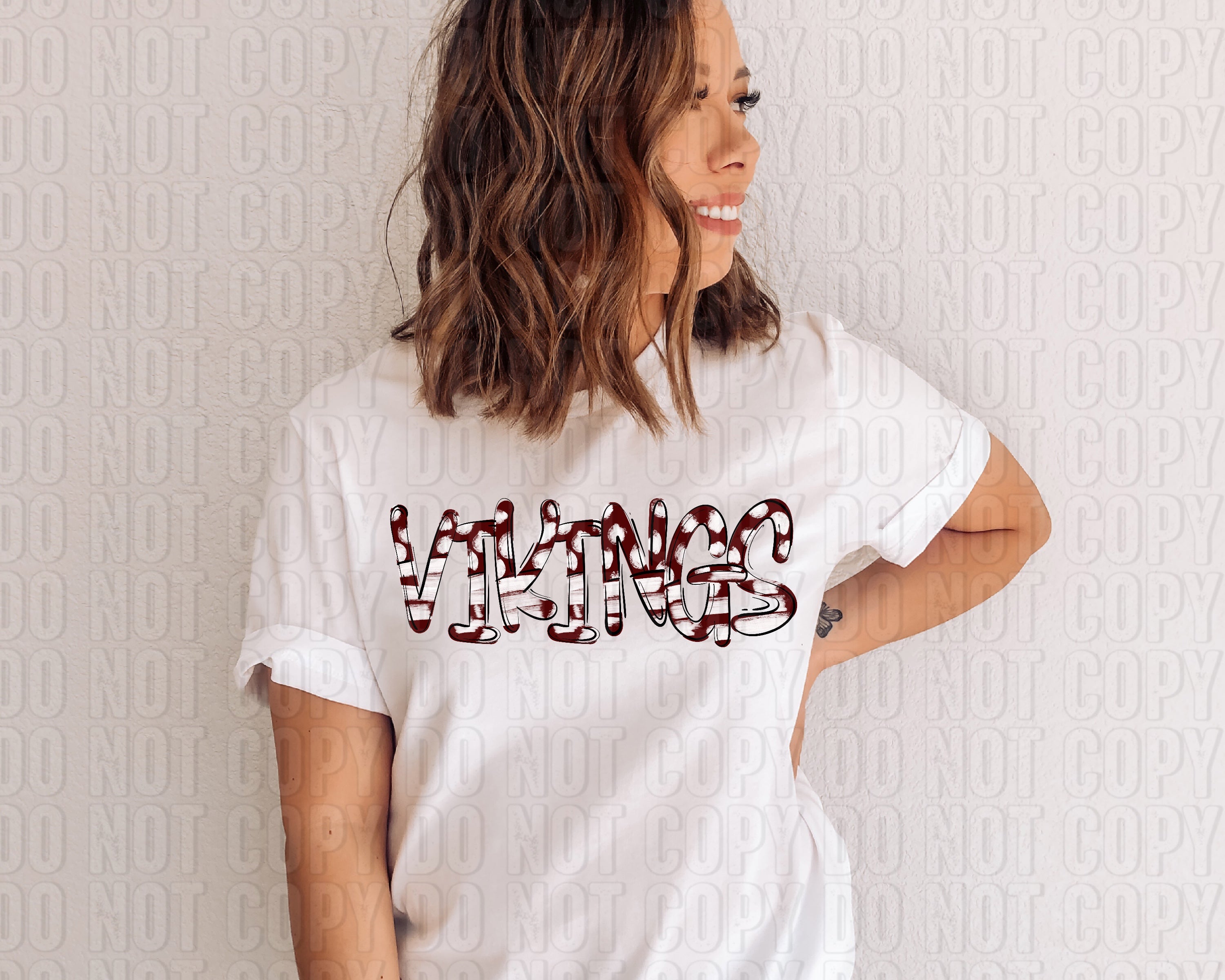 Vikings Maroon Spirit Spots DTF Transfer – K&M Designs