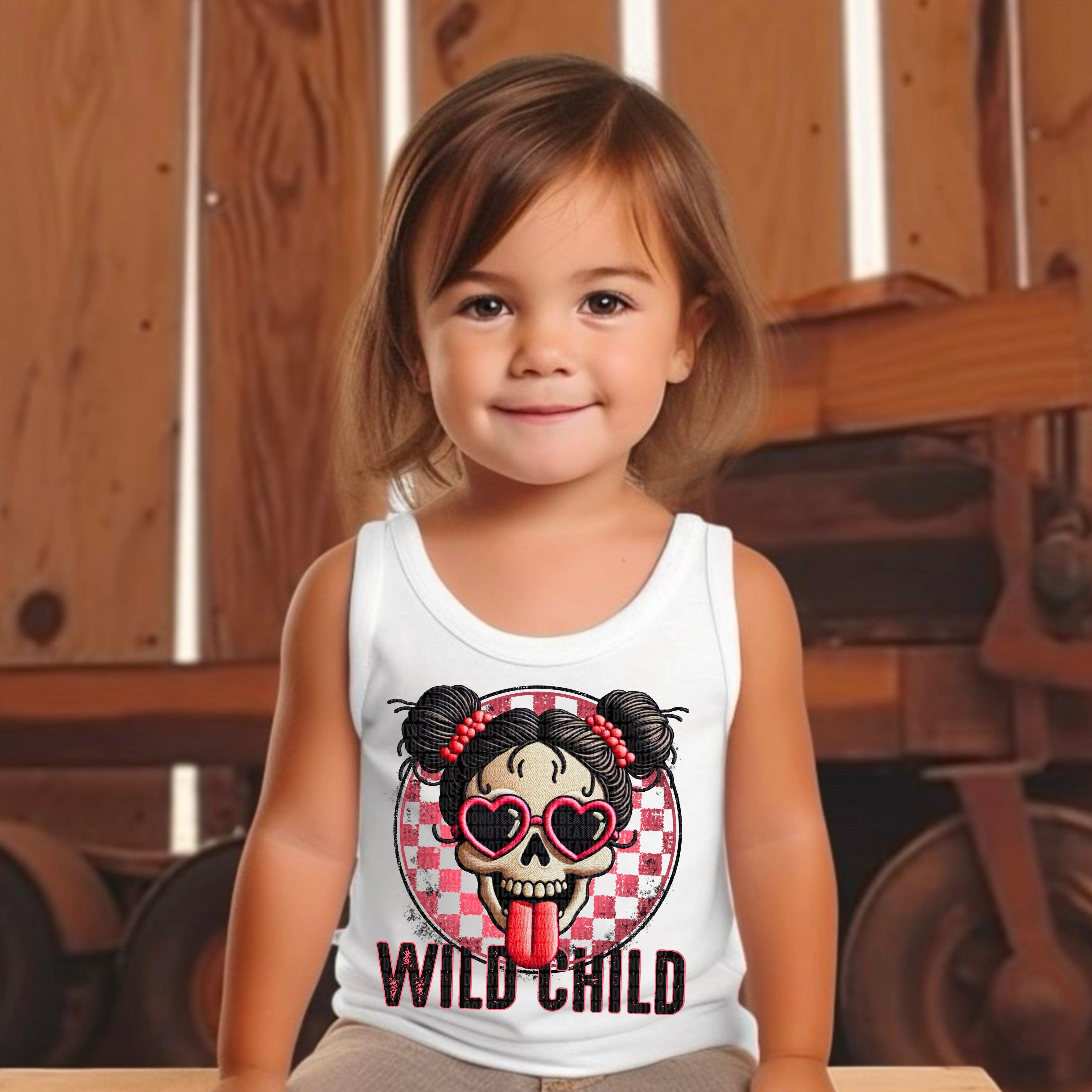 Wild Child Girl DTF Transfer – K&M Designs