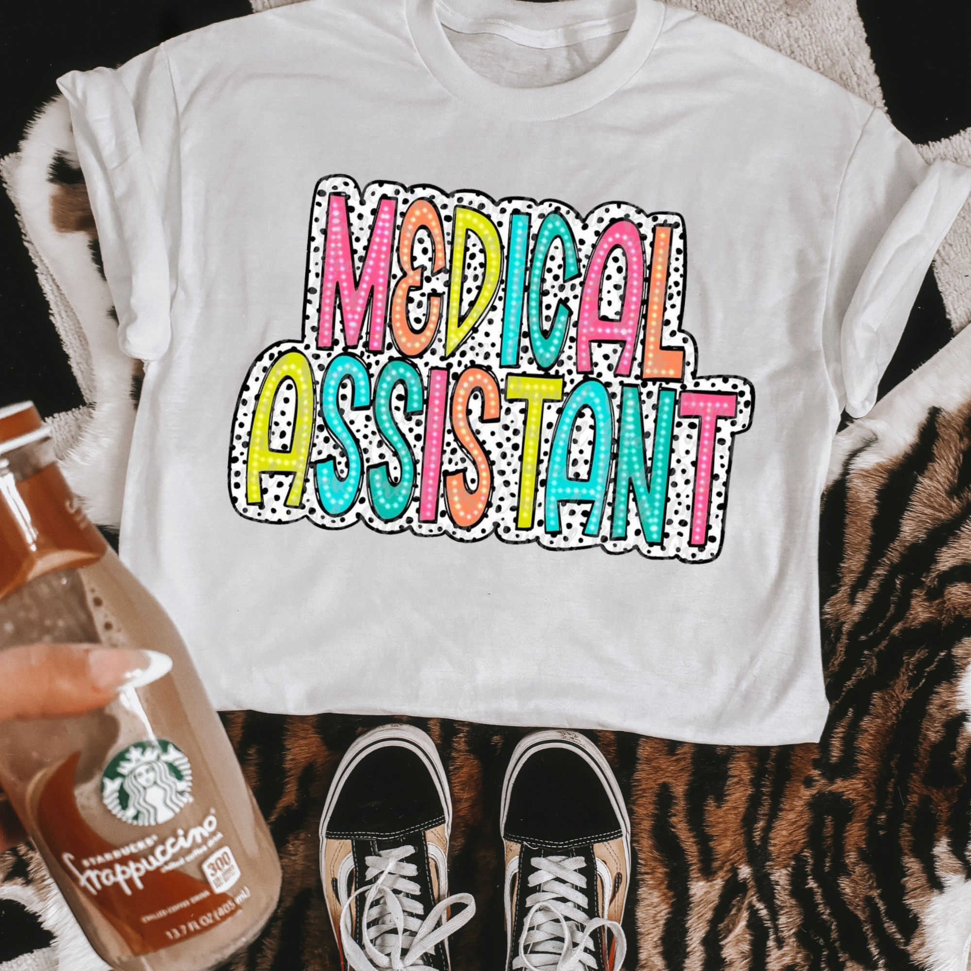 Medical Assistant Dalmatian Dots DTF Transfer – K&M Designs